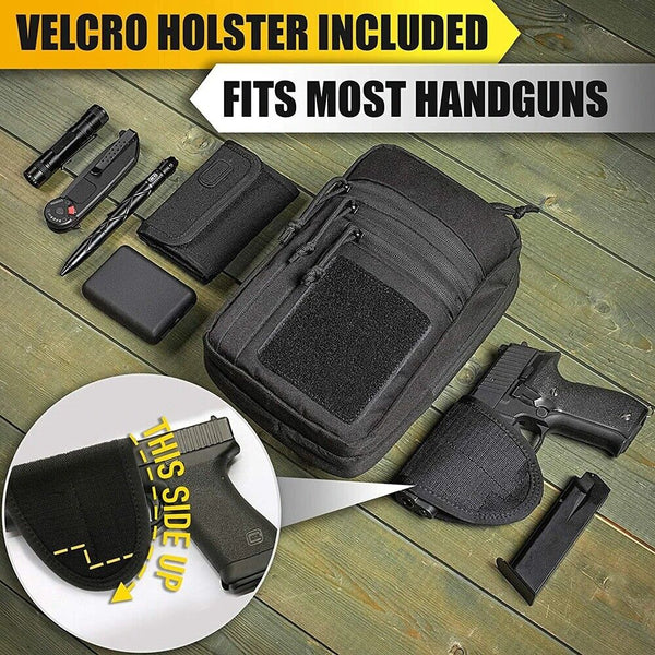 RECON GS2 Tactical Covert Concealed Pistol holder crossbody sling bag ...
