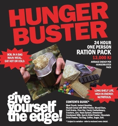 Mil-Spec Ration Packs (MRE) Meals Ready To Eat- kit bag Perth - Kit Bag