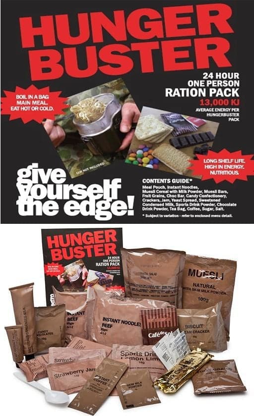 Mil-Spec Ration Packs (MRE) Meals Ready To Eat- kit bag Perth - Kit Bag