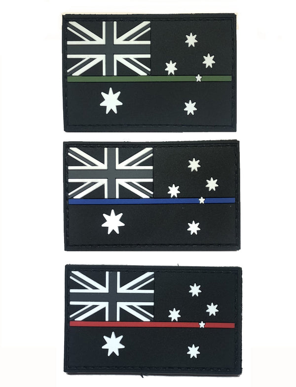 Thin Line Australian Service Flag Patches - kit bag Perth - Kit Bag